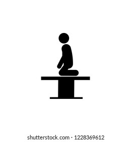 Sitting Patient Icon Element Patient Position: vector de stock (libre ...