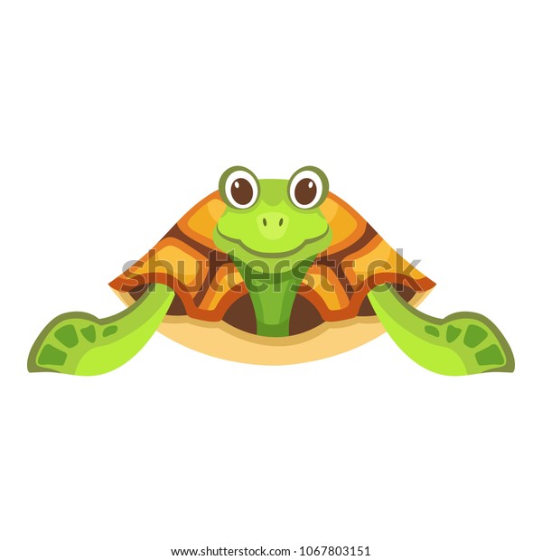 Sitting Turtle Icon Cartoon Illustration Sitting Stock Vector (Royalty ...