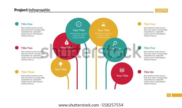 Six Balloons Diagram Slide Template Stock Vector (Royalty Free) 558257554