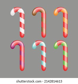 Six Candy Vector Illustration Template Stock Vector (Royalty Free ...