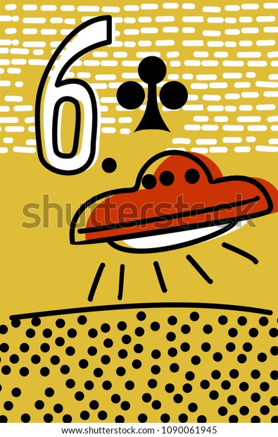 Six Clubs Stylized Vector Pop Art Stock Vector (Royalty Free ...