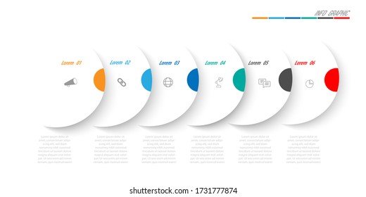 Six Element Vector Illustration Info Graphic Stock Vector (Royalty Free ...