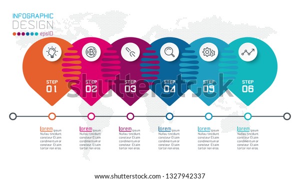 Six Harmonious Circle Infographics Stock Vector (Royalty Free ...