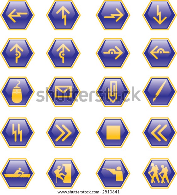 Six Sides Icons Stock Vector (Royalty Free) 2810641 | Shutterstock