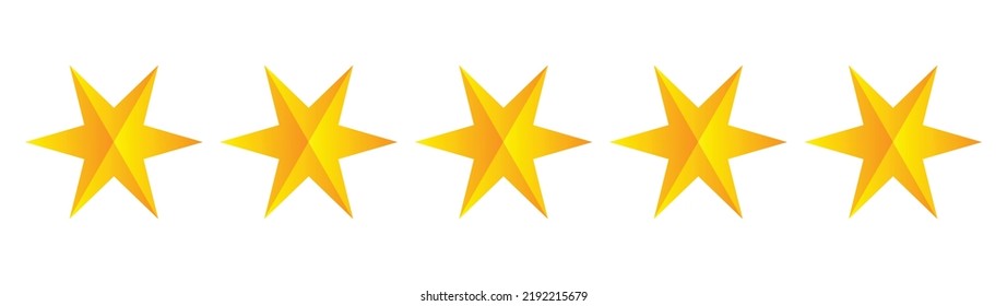 Six Stars Five Rate Design Modern Stock Vector (Royalty Free ...