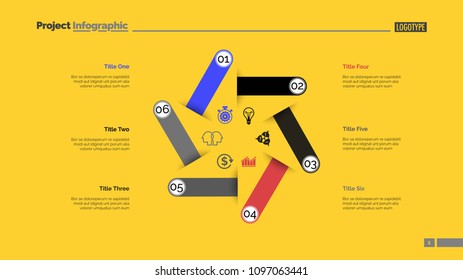 Six Steps Strategy Slide Template Stock Vector (Royalty Free ...