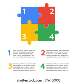 Six Vector Jigsaw Puzzle Pieces Stock Vector (Royalty Free) 376450936 ...
