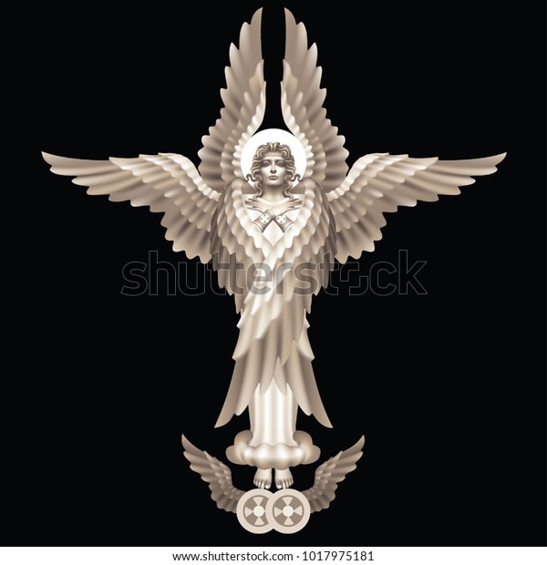 Sixwinged Seraphim Highest Angelic Rank On Stock Vector (Royalty Free ...
