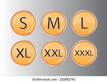Size Clothing Icon Setvector Illustration Stock Vector (Royalty Free ...