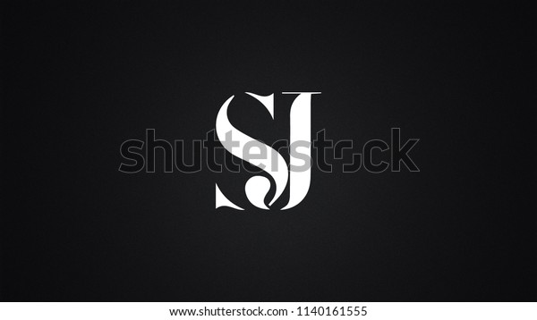 Sj Letter Logo Design Template Vector Stock Vector (Royalty Free ...