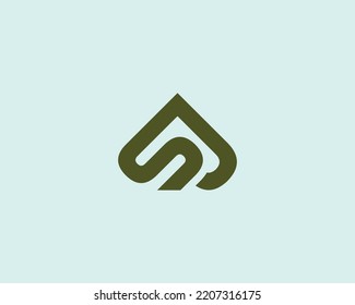 Sj Logo Design Vector Template Stock Vector (Royalty Free) 2207316175 ...