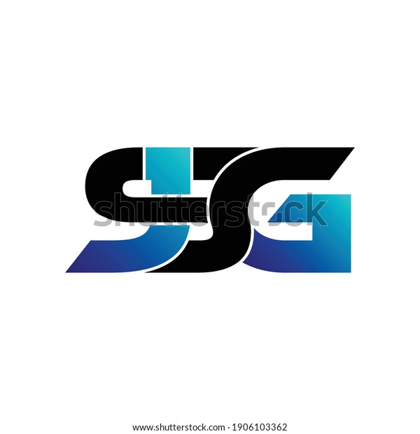 Sjg Letter Monogram Logo Design Vector Stock Vector (Royalty Free ...