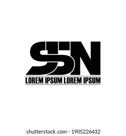 Sjn Letter Monogram Logo Design Vector Stock Vector (Royalty Free ...