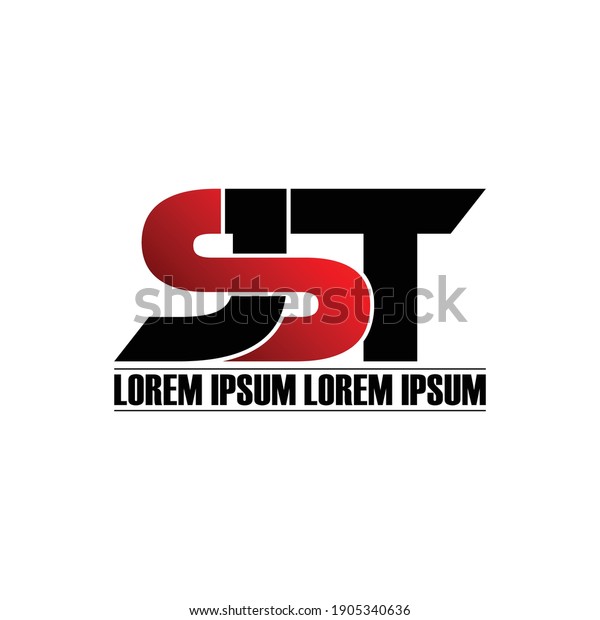 Sjt Letter Monogram Logo Design Vector Stock Vector (Royalty Free ...