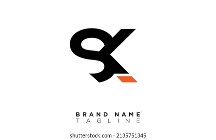 Sk Alphabet Letters Initials Monogram Logo Stock Vector (Royalty Free ...
