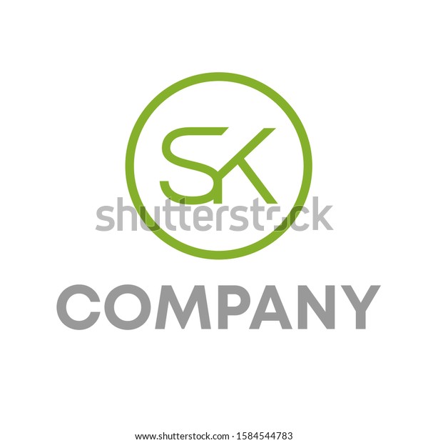 Sk Logo Icon Design Template Sign Stock Vector (Royalty Free ...