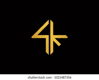 Sk Square Shape Gold Color Logo Stock Vector (Royalty Free) 1021487356 ...