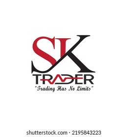 Sk Traders Logo Vectore Designe Stock Vector (Royalty Free) 2195843223 ...