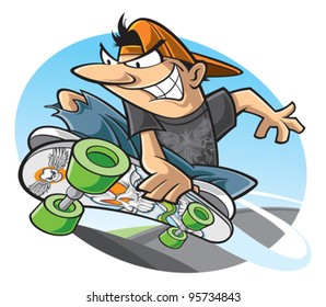 Skateboarder Stock Vector (Royalty Free) 95734843 | Shutterstock