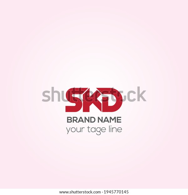 Skd Letter Abstract Logo Template Circle Stock Vector (Royalty Free ...