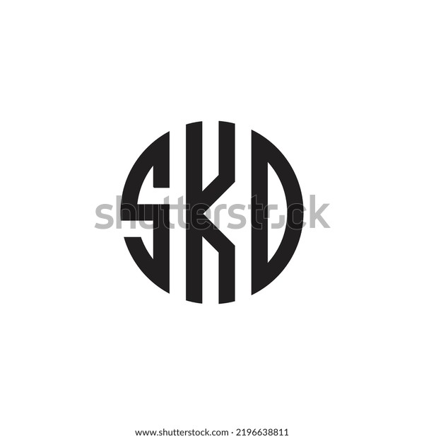 Skd Letter Abstract Logo Template Circle Stock Vector (Royalty Free ...