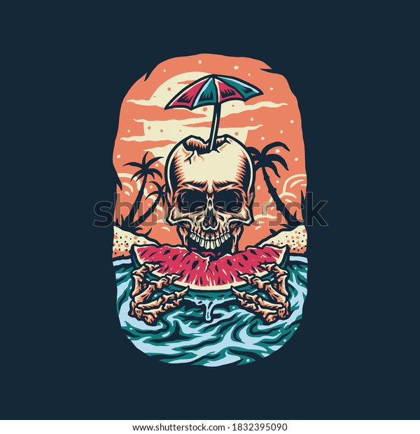 14 Skeleton Eating Watermelon Images, Stock Photos & Vectors | Shutterstock