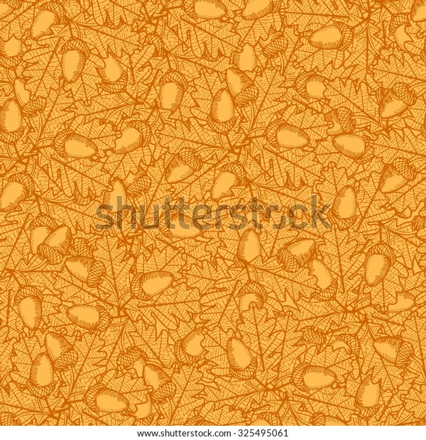 Skeleton Leaf Background Illustration Leaf Acorn Stock Vector (Royalty ...