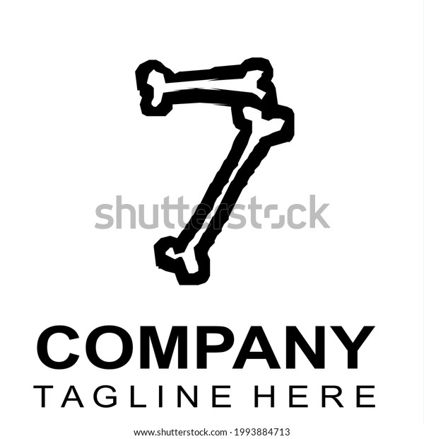Skeleton Logo Company Vector Business Stock Vector (Royalty Free ...