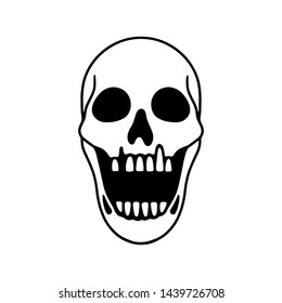Human Skull Death Dead Line Art 库存矢量图（免版税）425446231 | Shutterstock