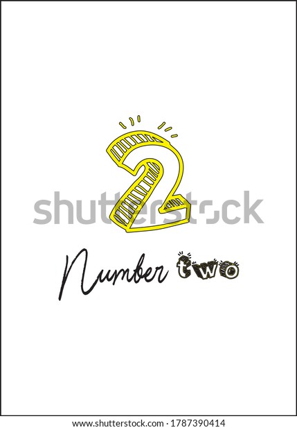 Sketch 3d Handwriting Each Vector Number Stock Vector (Royalty Free ...