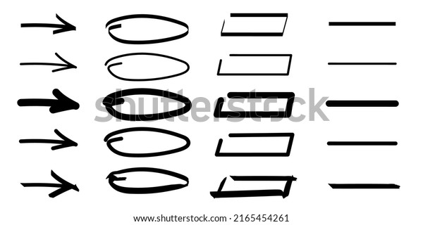 Sketch Arrow Sign Web Design Simple Stock Vector (Royalty Free ...