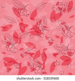 Sketch Berry Pattern On Pink Background Stock Vector (Royalty Free ...