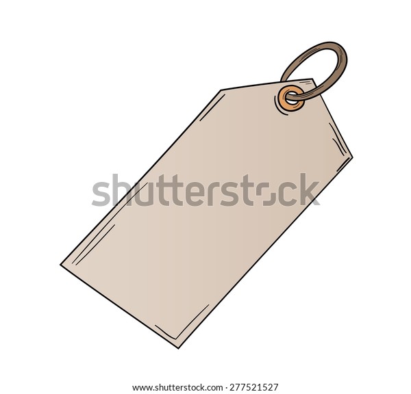 Sketch Blank Label On White Background Stock Vector (Royalty Free ...