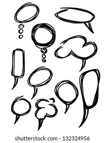 Sketch Bubble Hand Drawing Stock Vector (Royalty Free) 132324956 ...