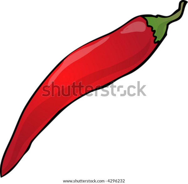 Sketch Chilli Handdrawn Lineart Look Illustration Stock Vector (Royalty ...