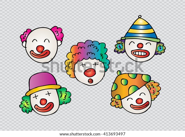Sketch Clown Head Hand Drawing Illustration Stock Vector (Royalty Free ...