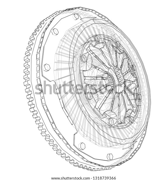 Sketch Clutch Basket Car Vector Rendering Stock Vector (Royalty Free ...