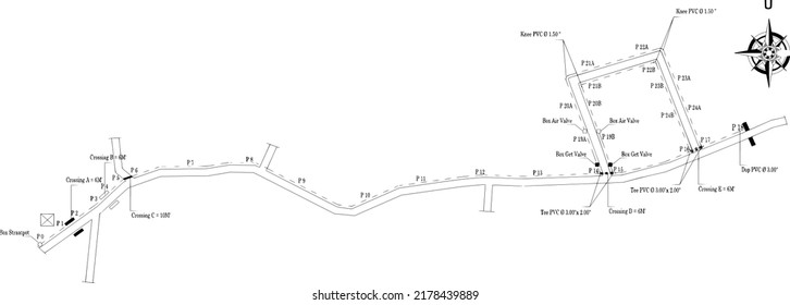 Sketch Distribution Piping On Side Road Stock Vector (Royalty Free ... Sketch Distribution Piping On Side Road Stock Vector (Royalty Free ...