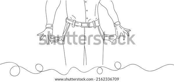 Sketch Drawing Poor Man Hand Holding Stock Vector (Royalty Free ...