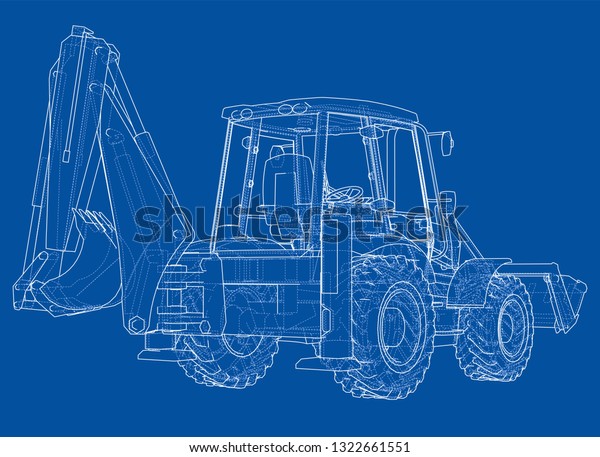 Sketch Loading Shovel Back Actor Vector Stock Vector (Royalty Free ...