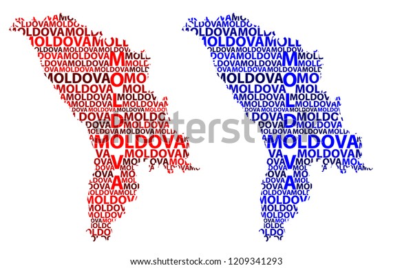 Sketch Moldova Letter Text Map Republic Stock Vector (Royalty Free ...