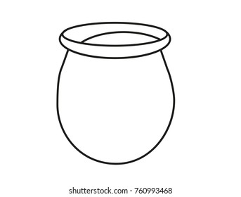 Sketch Old Pot Isolated Stock Vector (Royalty Free) 760993468 ...