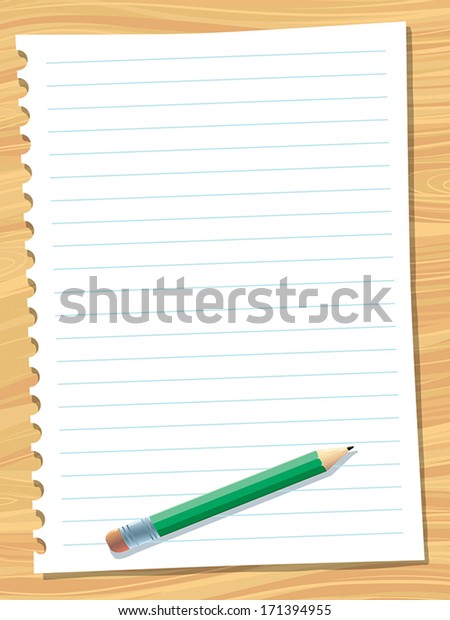 Sketch Paper Pencil: vector de stock (libre de regalías) 171394955 ...