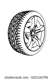 1,784 Tyre sketch Images, Stock Photos & Vectors | Shutterstock