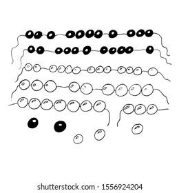 Sketch Vector Beads Freehand Drawn Illustration Stock Vector (Royalty ...