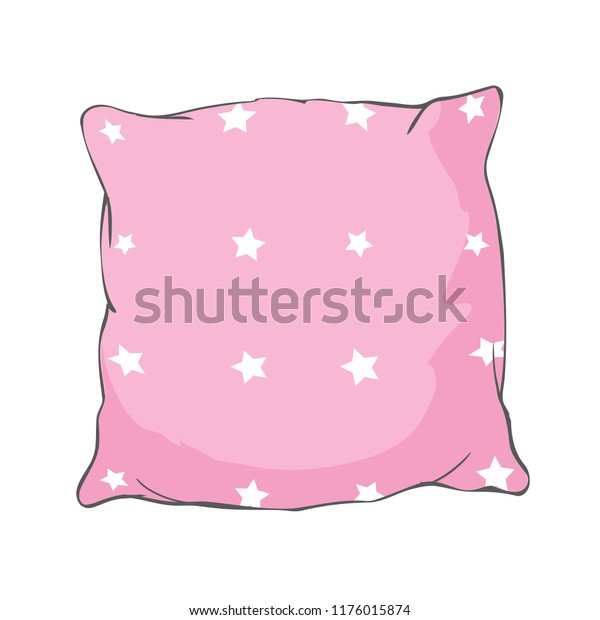 dibujo vectorial ilustración de almohada, arte,: vector de stock (libre ...