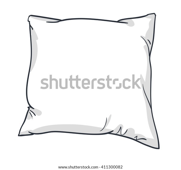 Sketch Vector Illustration Pillow Art Pillow Stock Vector (Royalty Free ...