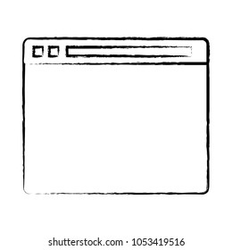 Sketch Web Interface Icon Over White Stock Vector (Royalty Free ...