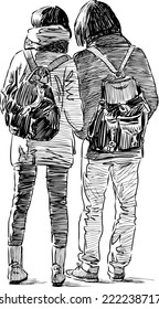 2,407 Couples back view vector Images, Stock Photos & Vectors ...