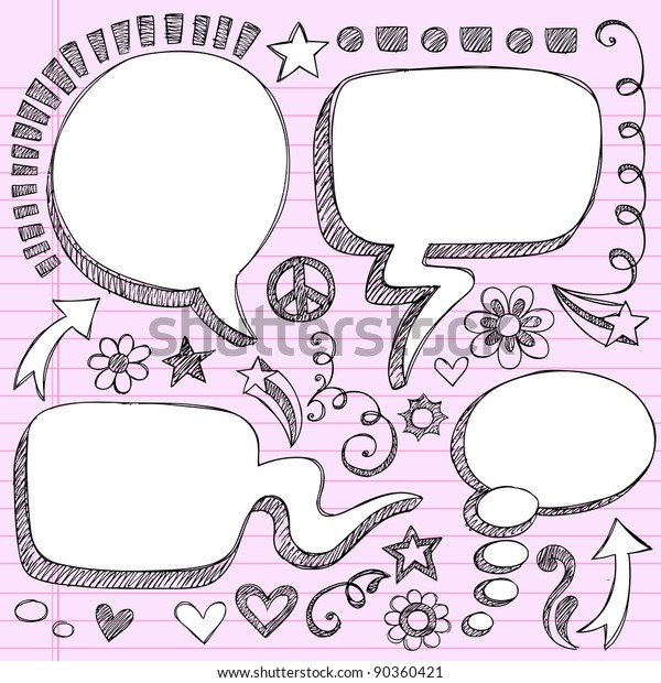 Sketchy 3d Shaped Comic Book Style Stock Vector (Royalty Free) 90360421 ...